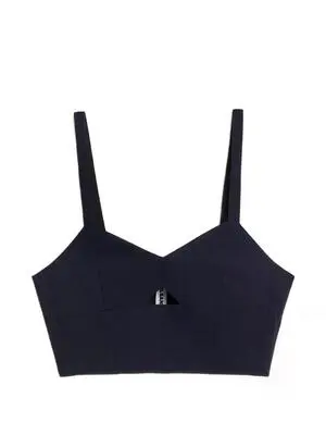 JIL SANDER Cut-out V-neck Top