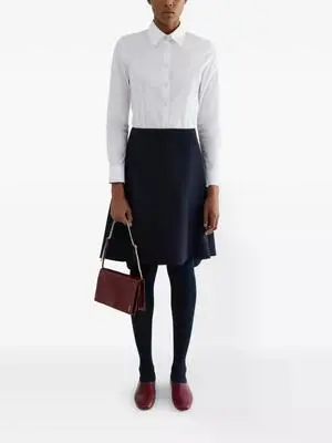 JIL SANDER Asymmetric Midi Skirt - Blue
