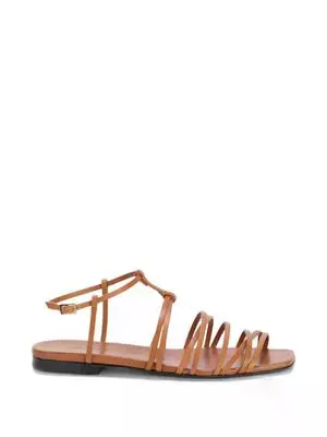 JIL SANDER Interwoven Leather Flat Sandals