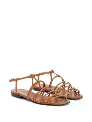 JIL SANDER Interwoven Leather Flat Sandals
