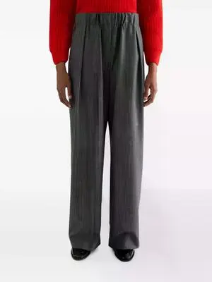 JIL SANDER Pinstripe-pattern Pleated Trousers