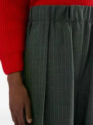 JIL SANDER Pinstripe-pattern Pleated Trousers