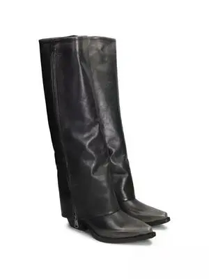 METISSE Leather Cowboy Boots