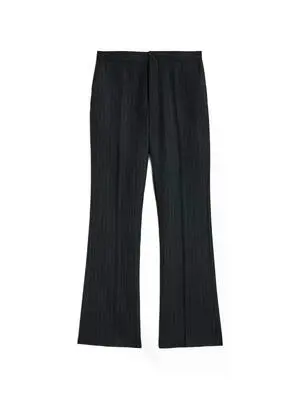 JIL SANDER Pinstripe Wool Trousers - Blue