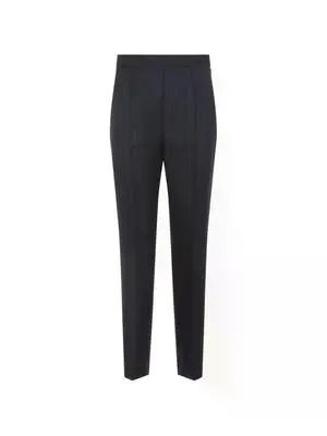 JIL SANDER Pinstripe Pleated Trousers - Blue