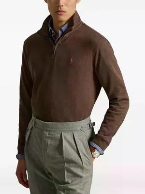 Polo Ralph Lauren Estate Rib Quarter-zip Sweater - Brown