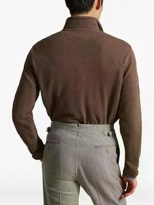 Polo Ralph Lauren Estate Rib Quarter-zip Sweater - Brown