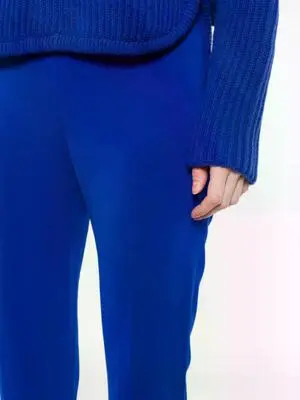 Antonio Berardi Cobalt Flared Cropped Trousers