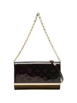 LOUIS VUITTON Monogram Vernis Clutch Bag - Brown