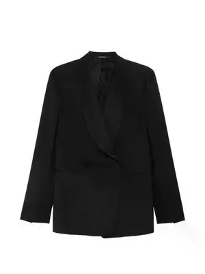 Tagliatore Super 110's Double-breasted Shawl-lapel Wool Blazer