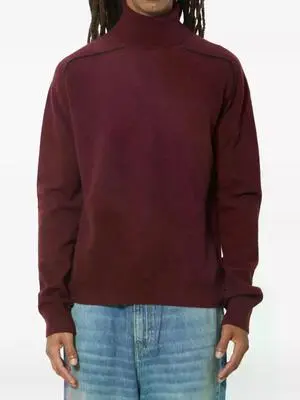 MAISON MARGIELA Four-stitches Turtleneck Sweater - Red
