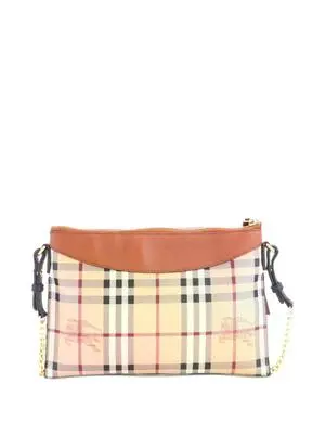 Burberry Peyton Haymarket Coated Canvas Crossbody Bag