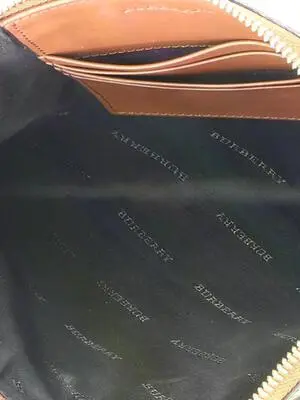 Burberry Peyton Haymarket Coated Canvas Crossbody Bag