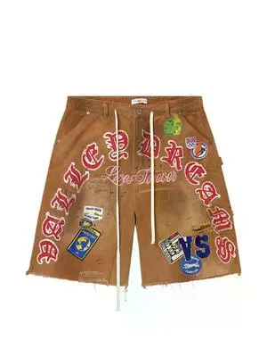 VALE FOREVER Distressed Shorts - Brown