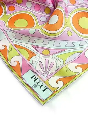 Emilio Pucci Soleil-print Silk Carre - Pink