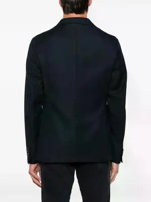 MANUEL RITZ Notched-lapel Single-breasted Cotton Blazer
