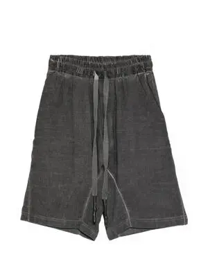ISAAC SELLAM EXPERIENCE Textured Drawstring Shorts - Grey