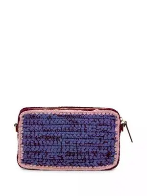 Marni Logo-patch Crochet-knit Shoulder Bag