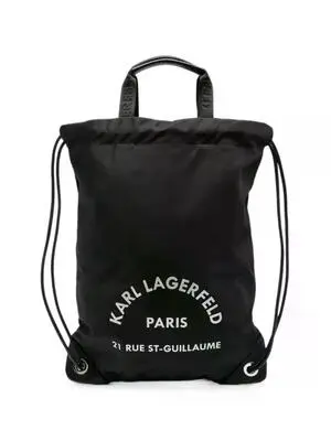 Karl Lagerfeld Logo-motif Drawstring Backpack