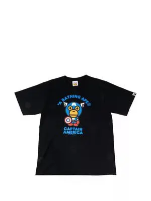 A BATHING APE X Marvel Captain America T-shirt