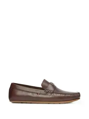 Tommy Hilfiger Leather Loafers With Hardware Detail