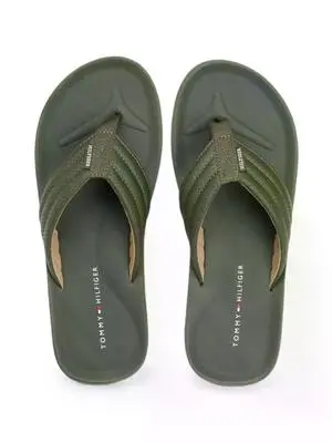 Tommy Hilfiger Perforated Logo Patch Flip Flops