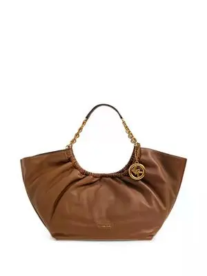 Michael Kors Ruched Chain-link Tote Bag - Brown