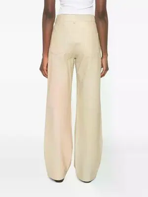 BY MALENE BIRGER Wide-leg Leather Trousers