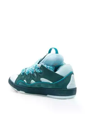 LANVIN Curb Herringbone-lace Sneakers