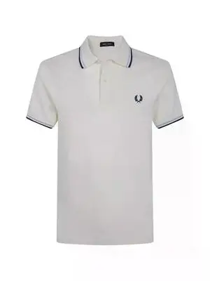 Fred Perry Embroidered-logo Polo Shirt - Neutrals