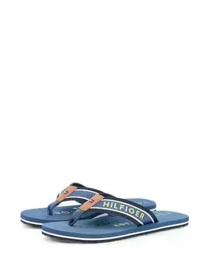 Tommy Hilfiger Logo-print Flip-flops - Blue
