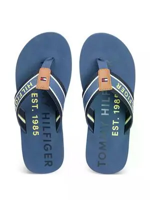 Tommy Hilfiger Striped Logo Flip-flops