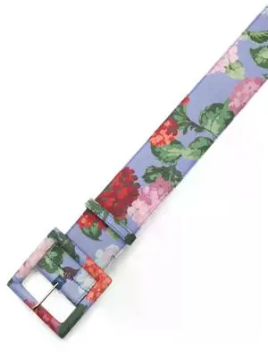 Carolina Herrera Icon Hydrangea-print Belt