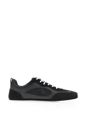 Tory Burch Logo-patch Panelled Sneakers - Black