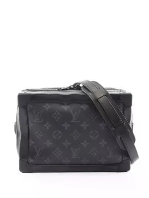 LOUIS VUITTON 2019 Soft Trunk Monogram Eclipse Messenger Bag - Black