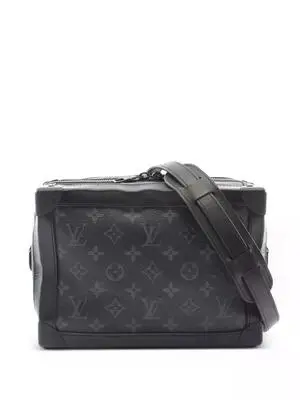 LOUIS VUITTON 2019 Soft Trunk Monogram Eclipse Messenger Bag - Black