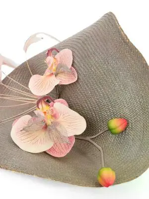 Vintage Floral-embellished Feather-trim Fascinator