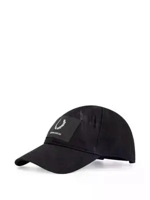 Fred Perry Logo-patch Baseball Cap - Black
