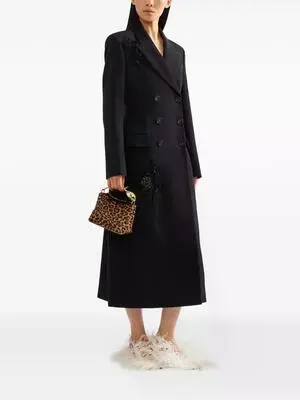Erdem Embroidered Double-breasted Coat