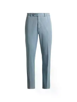 Ralph Lauren Purple Label Garment-dyed Stretch-chino Trousers - Blue