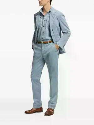 Ralph Lauren Purple Label Garment-dyed Stretch-chino Trousers