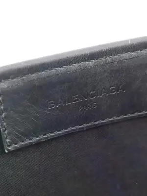 Balenciaga Navy Cabas Tote Bag - Neutrals