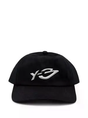 Y3 Embroidered Logo Baseball Cap - Black