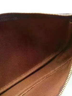 LOUIS VUITTON 2001 Pochette Accessoires Monogram Shoulder Bag - Brown