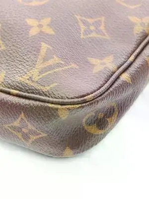 LOUIS VUITTON 2001 Pochette Accessoires Monogram Shoulder Bag - Brown