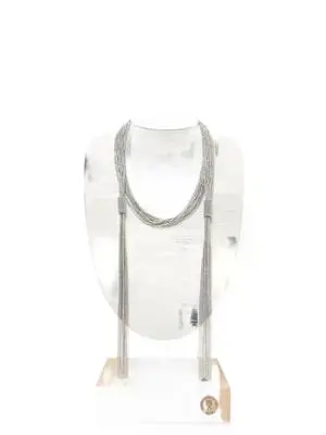 Peserico Multi-strand Tassel Necklace