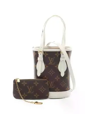 LOUIS VUITTON 2021 Nano Bucket Monogram Bucket Bag - Brown