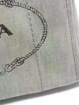 Prada Small Canapa Logo-print Tote Bag