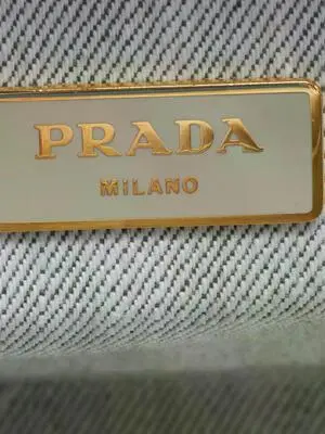 Prada Small Canapa Logo-print Tote Bag