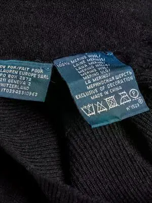 Polo Ralph Lauren Wool Crew Neck Sweater With Embroidered Logo